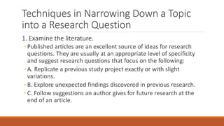 Lesson 5 writing a research title | PPTX