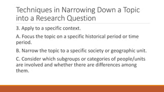 Lesson 5 writing a research title | PPTX