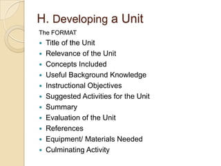 Developing A Science Lesson | PPTX