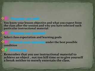 Lesson 6 Using and Evaluating Instructional Material (EDTECH) | PPTX