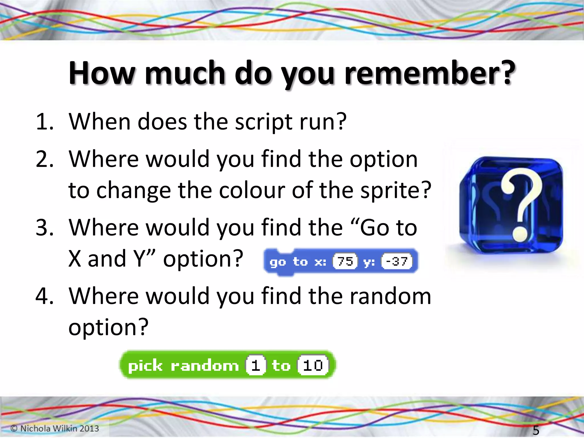 Scratch Lesson 6 | PPT