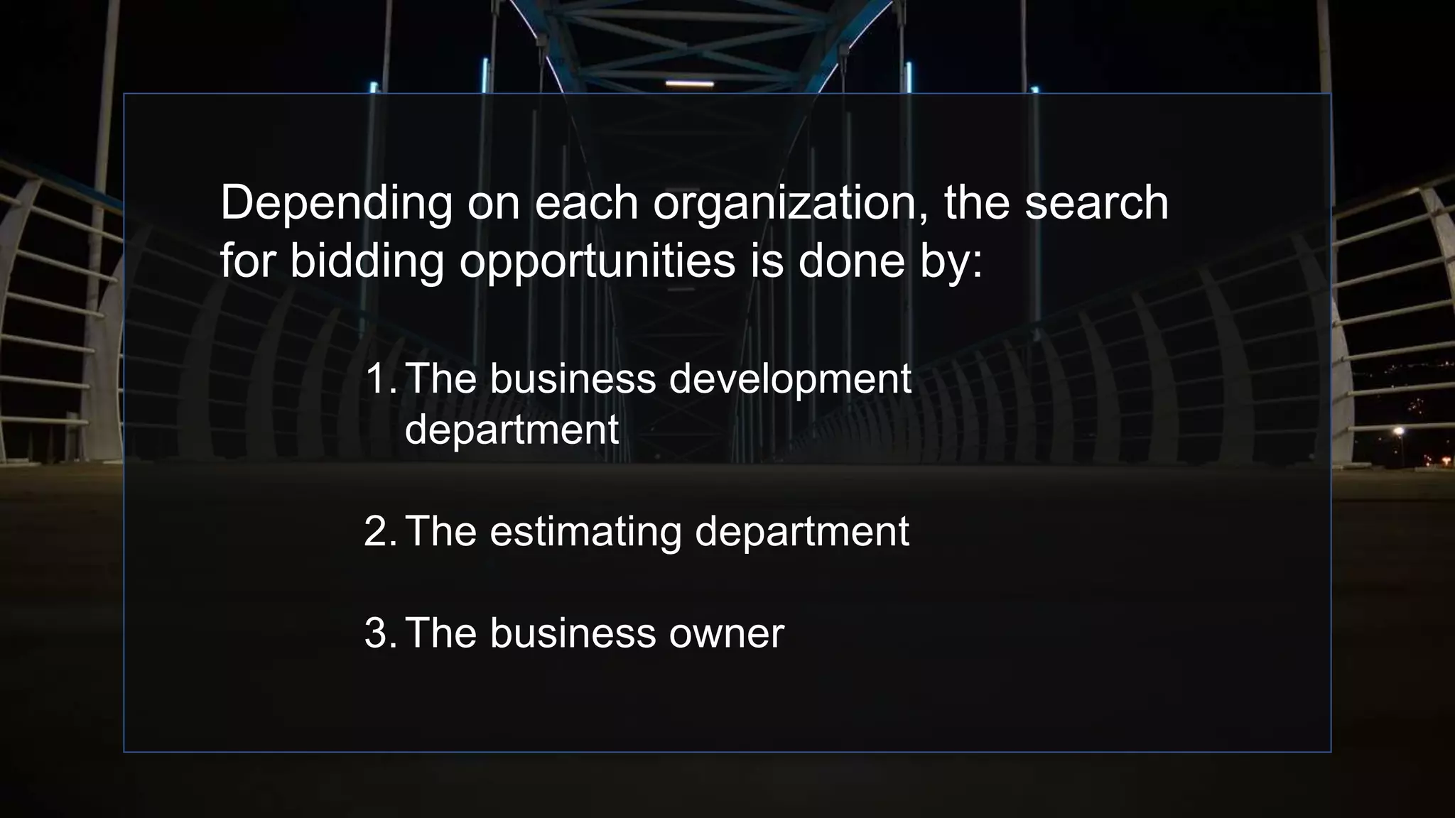 Construction Bidding Step-by-Step | PPTX
