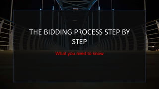 Construction Bidding Step-by-Step | PPTX