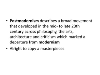 Lesson 6: interpretion and analysis in contemporary art | PPTX