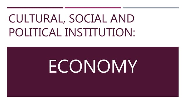 UCSP Lesson 6.3 CSP Institution: Economy | PPTX | Business | Business ...
