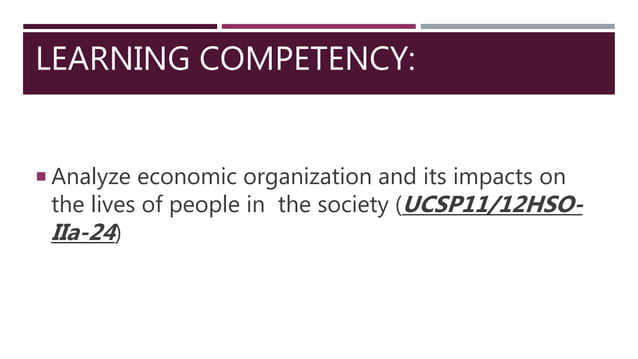 UCSP Lesson 6.3 CSP Institution: Economy | PPTX | Business | Business ...
