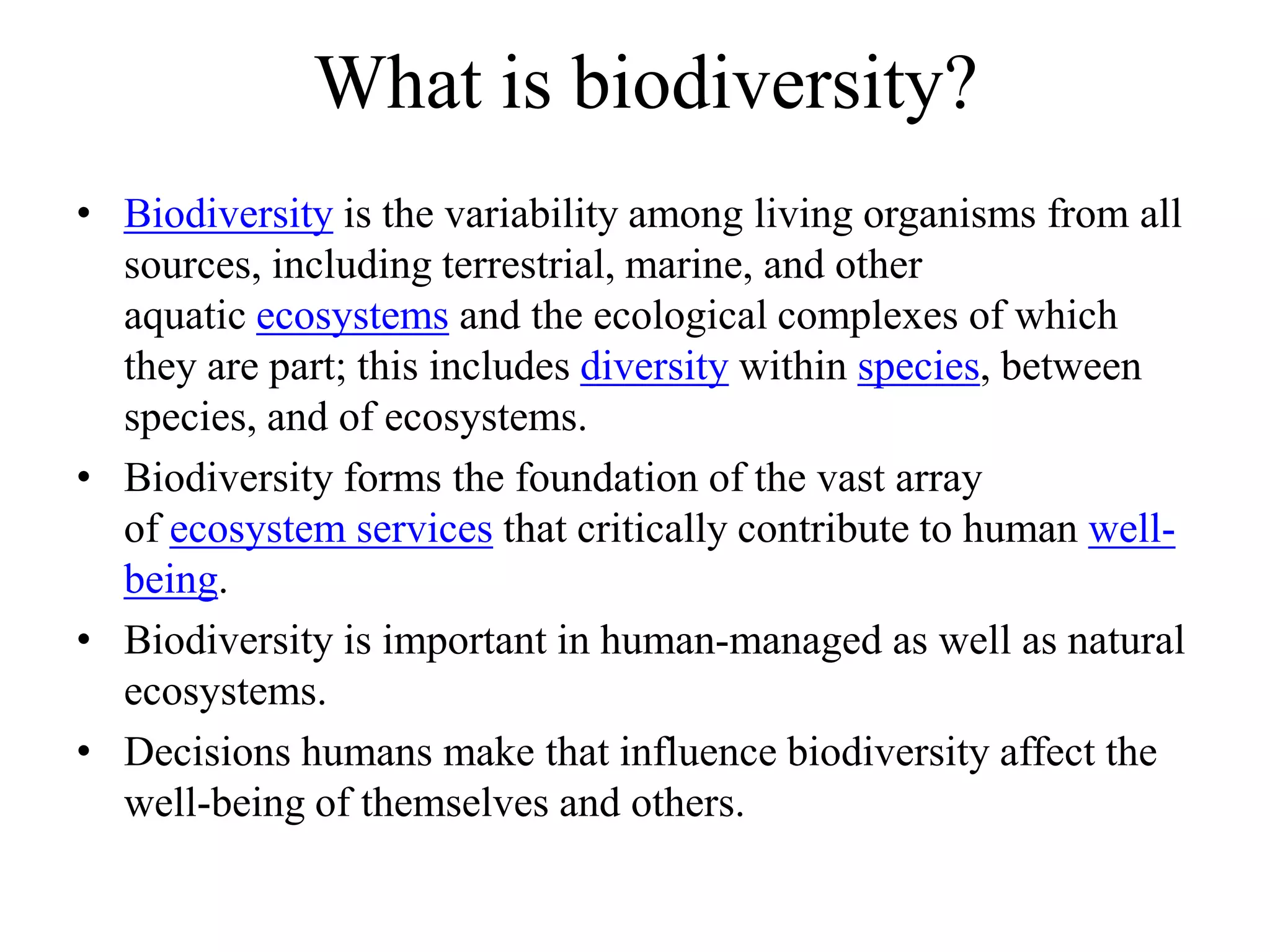 Lesson 6. biodiversity | PDF