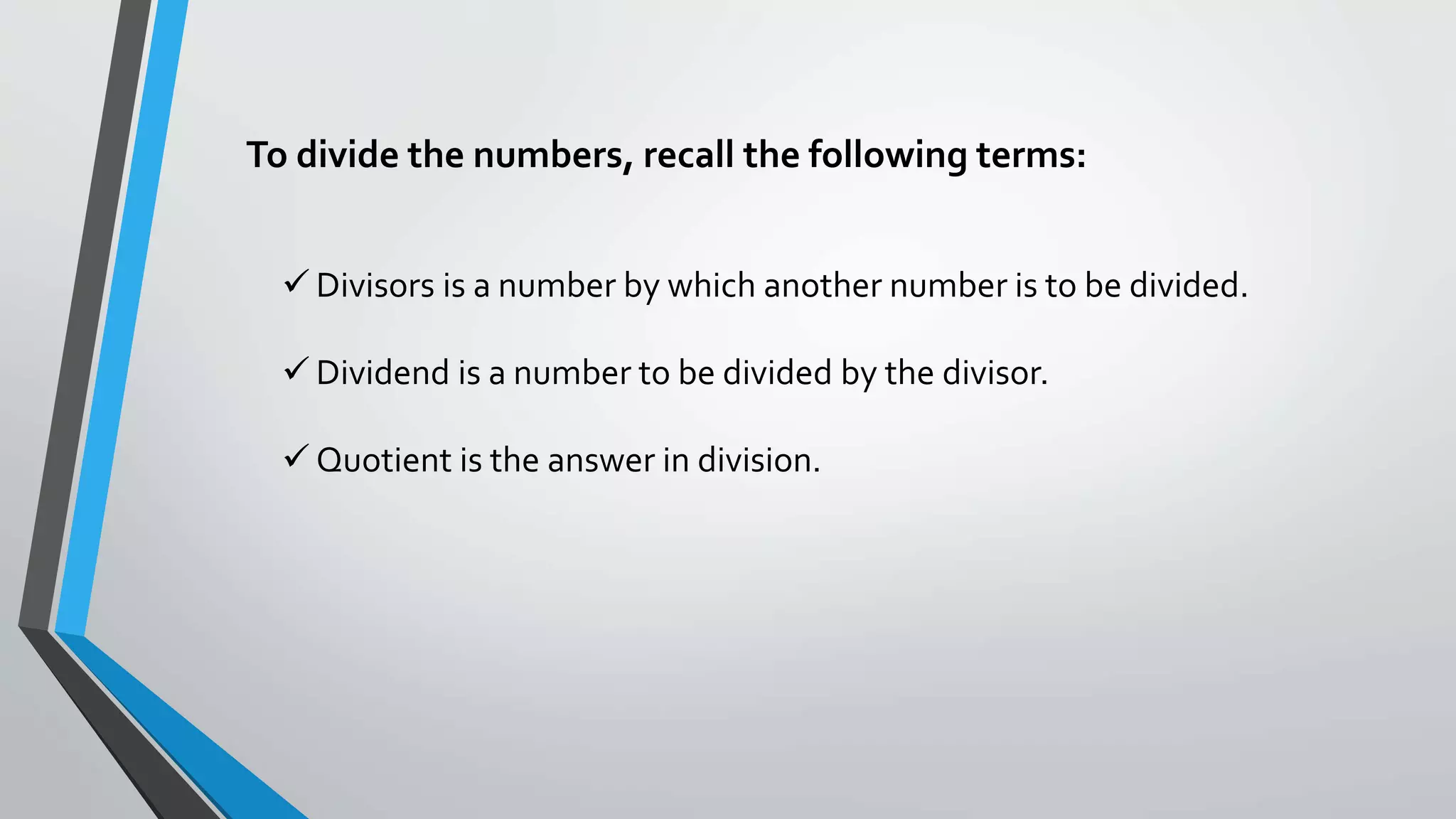 Lesson 6 Division of 3 to 4 digit numbers by 1 digit divisor without remainder | PPTX