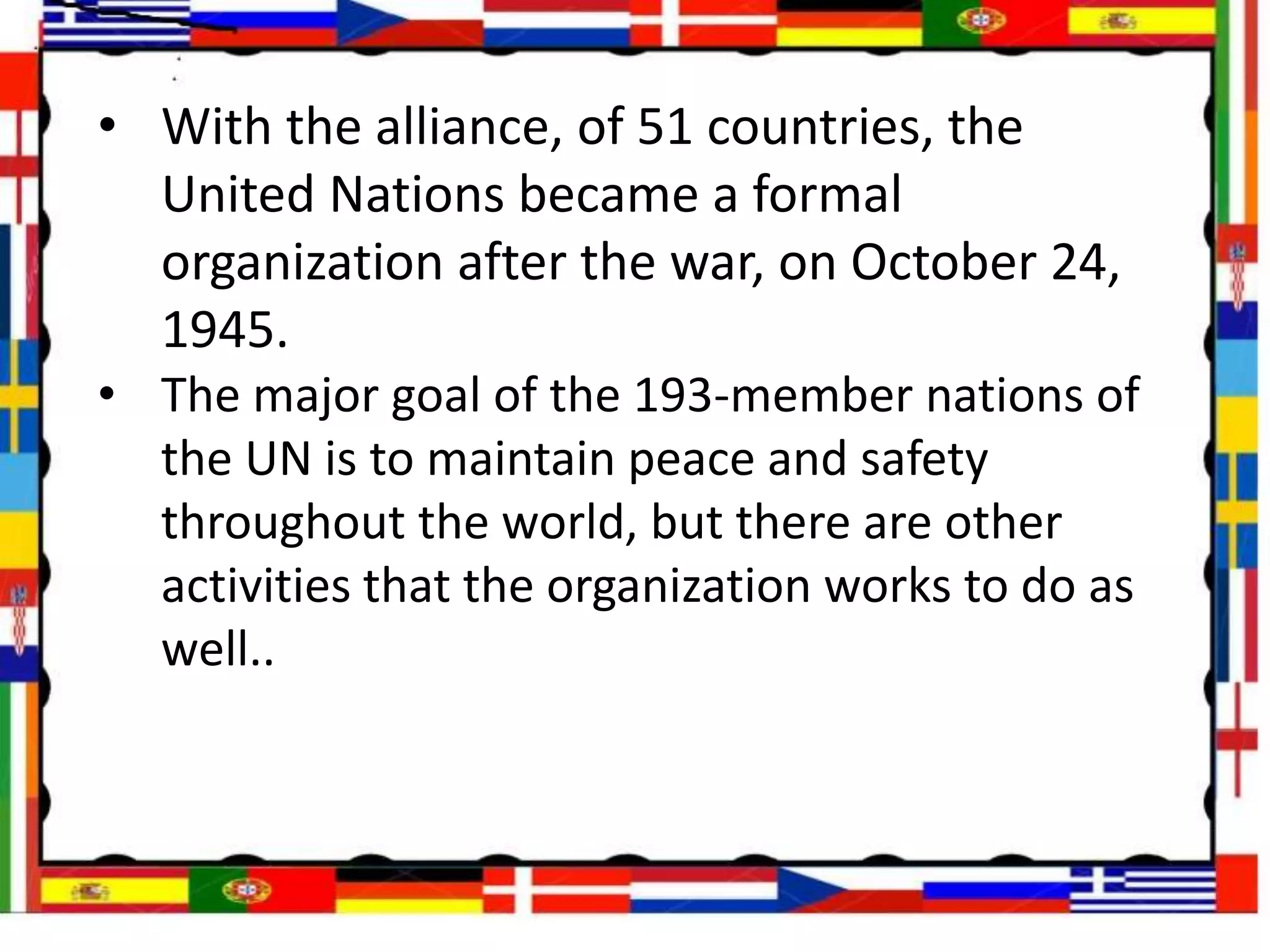 the United Nations | PPTX