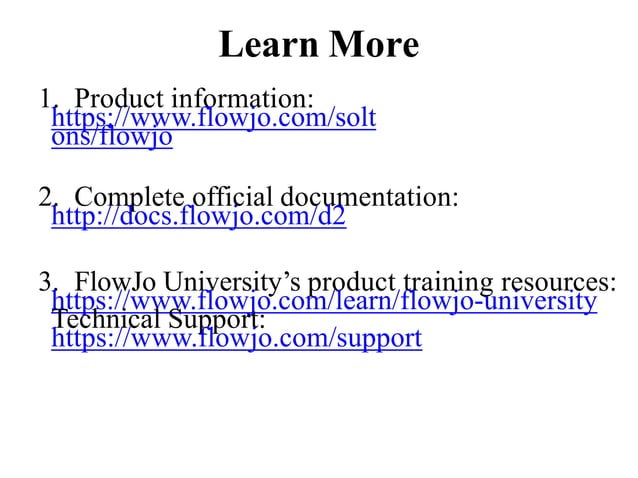 Lesson 6 Basic Tutorial Data Analysis Software for Flow Cytometry | PPTX
