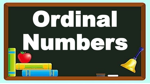 Ordinal Numbers | PPTX