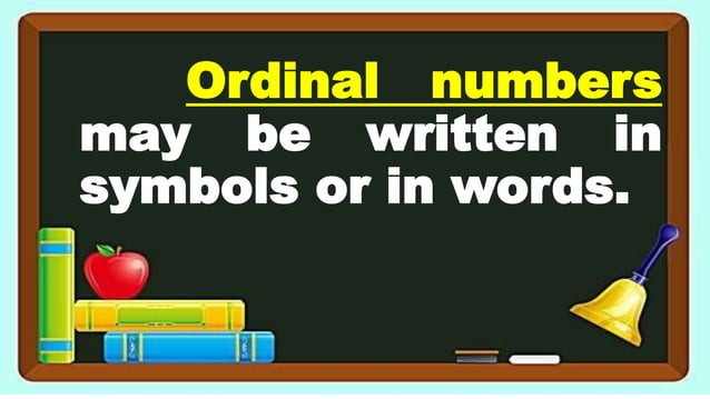 Ordinal Numbers | PPTX
