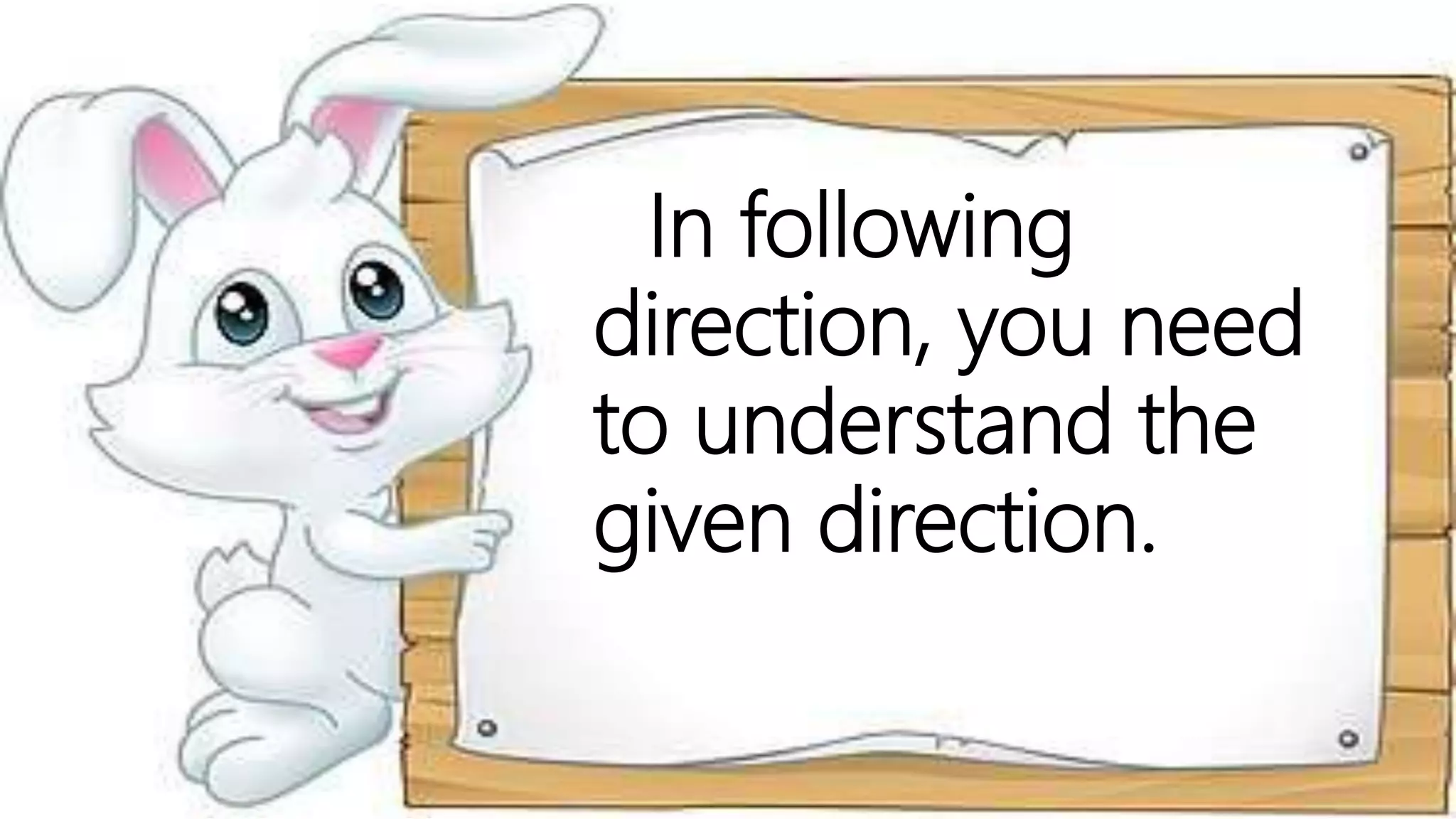 FOLLOWING DIRECTIONS | PPTX