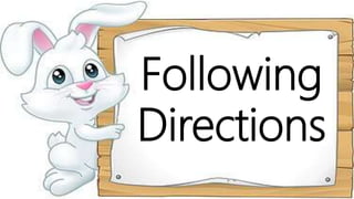 FOLLOWING DIRECTIONS | PPTX