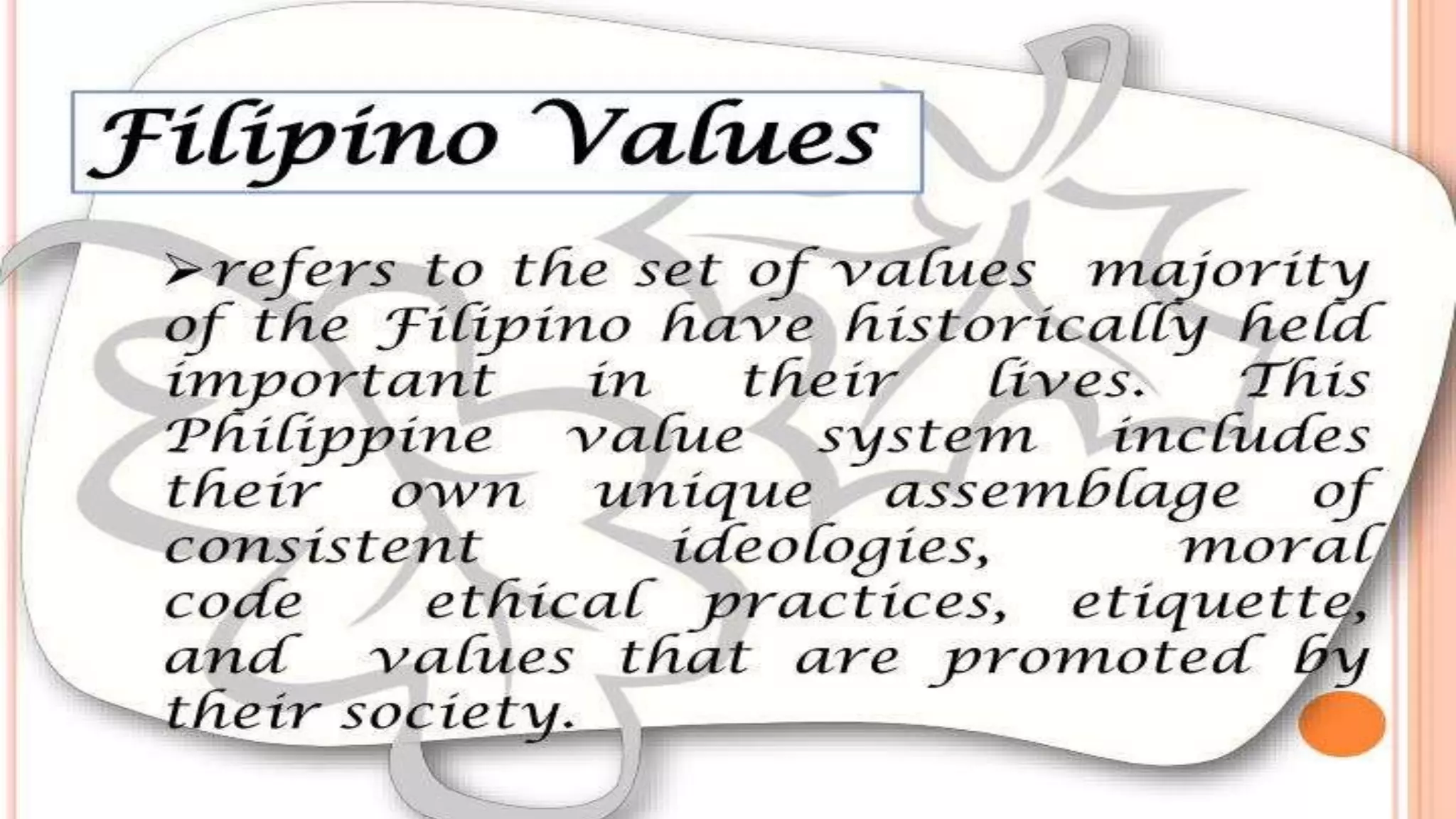 Filipino Values | PPTX