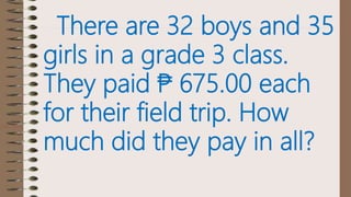 Problems Involving Multiplication | PPTX