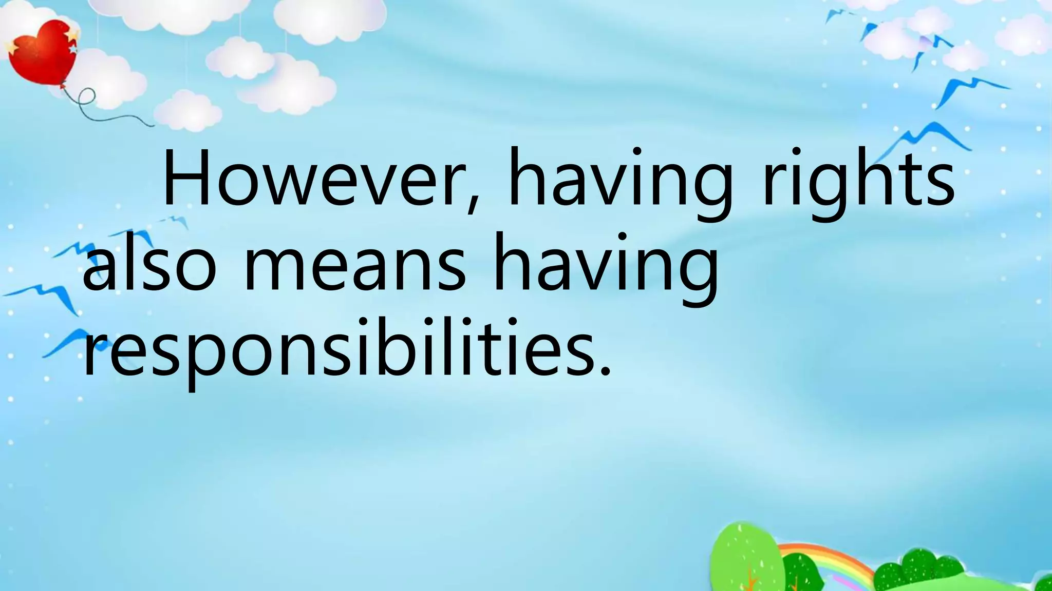 Balancing Rights and Responsibilities | PPTX