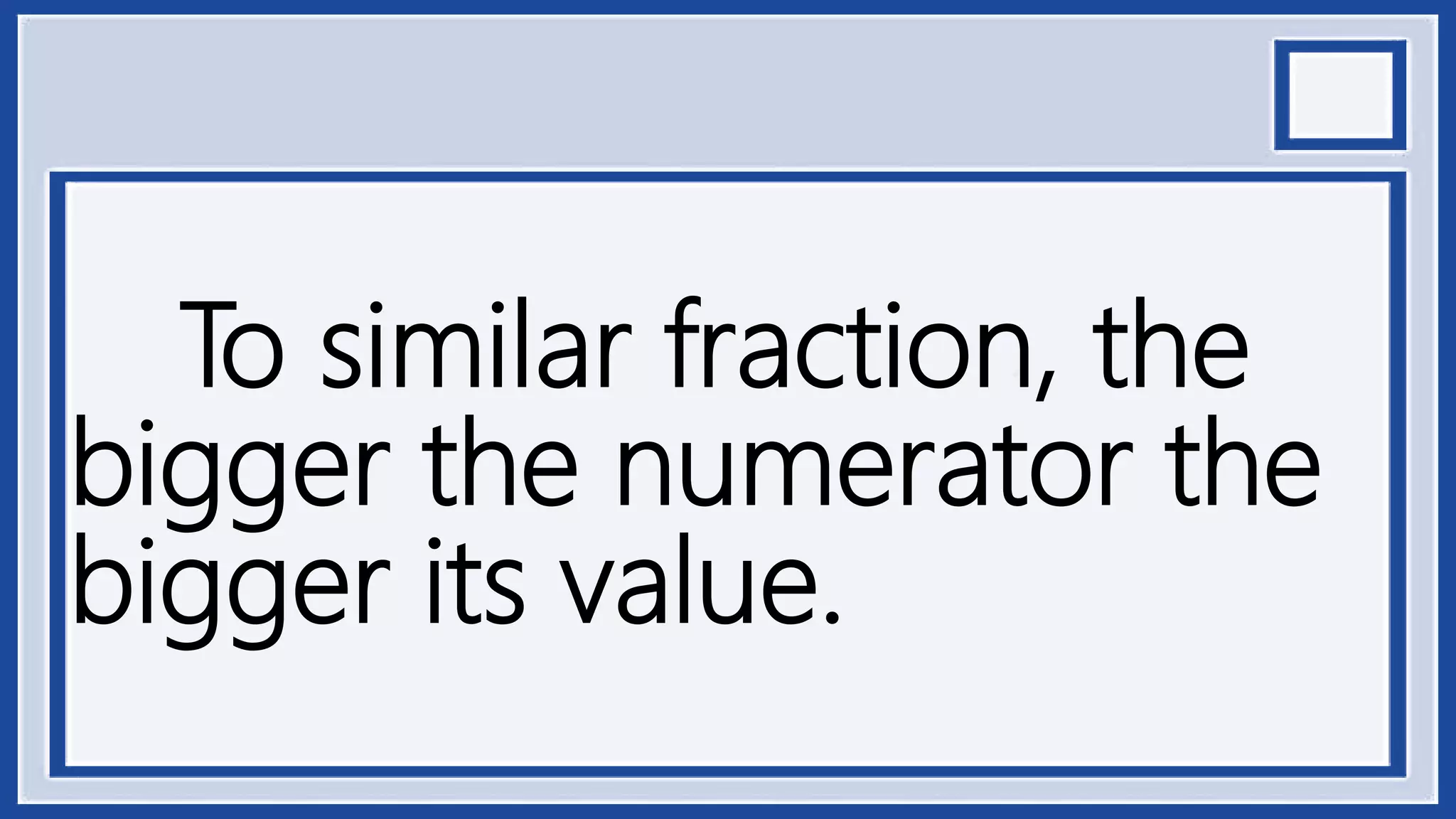 Ordering Similar Fraction | PPT