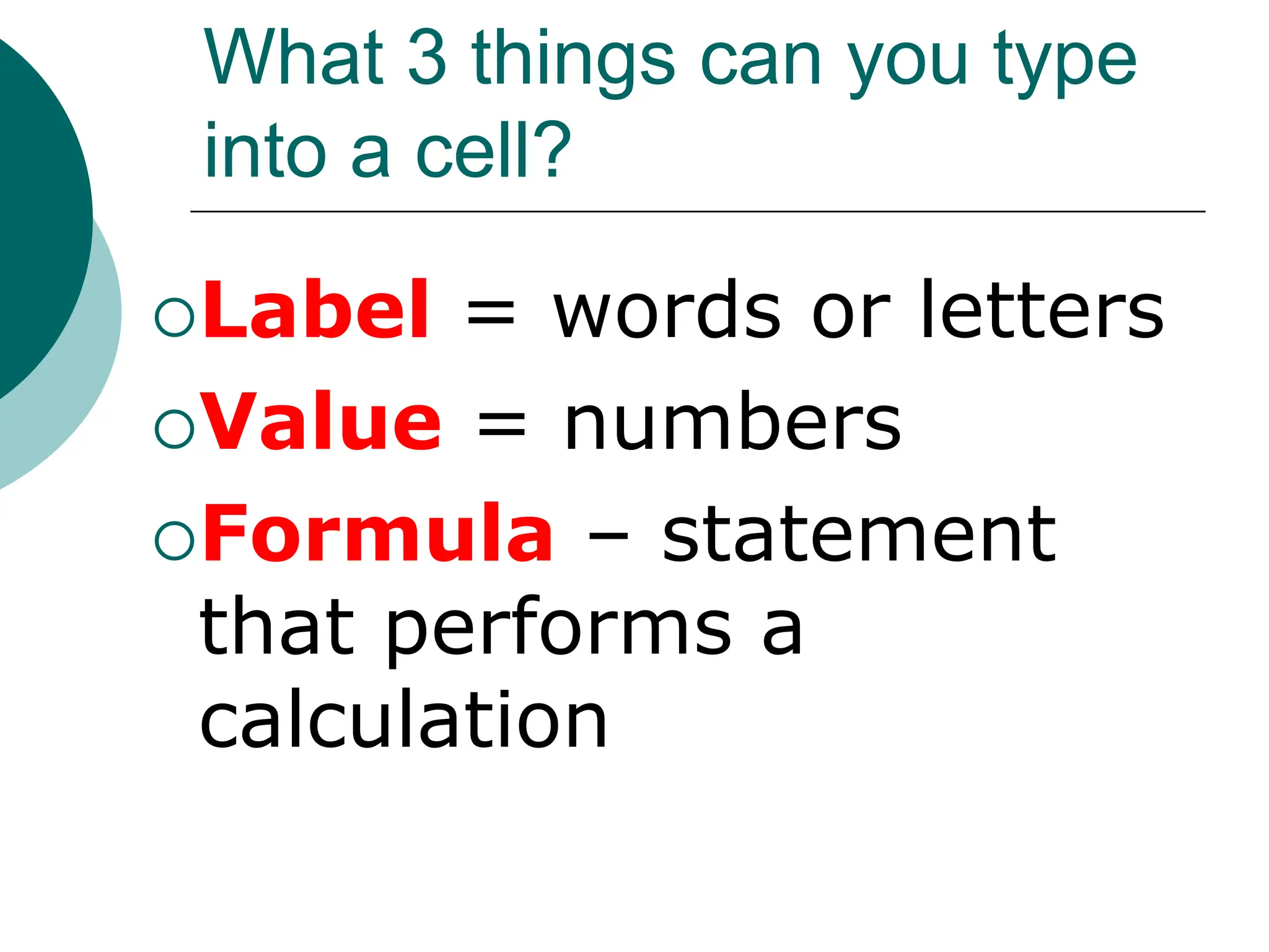Understanding Spreadsheets .ppt Understanding Spreadsheets .ppt