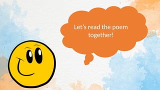 PowerPoint presentation on different poems | PPTX
