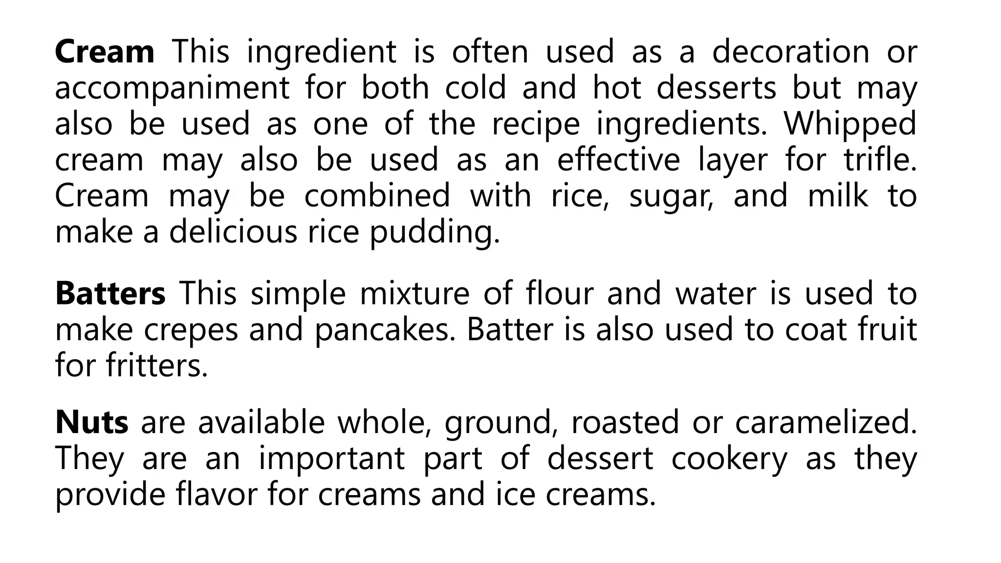 Perform mise en place Prepare & Present a Dessert Store Dessert | PPTX