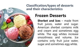 Perform mise en place Prepare & Present a Dessert Store Dessert | PPTX