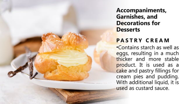 Perform mise en place Prepare & Present a Dessert Store Dessert | PPTX ...