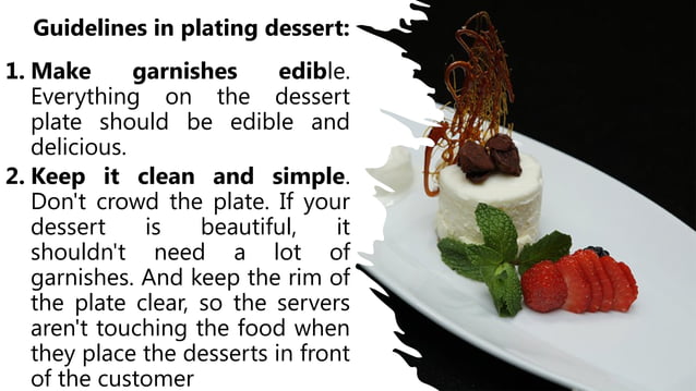 Perform mise en place Prepare & Present a Dessert Store Dessert | PPTX ...