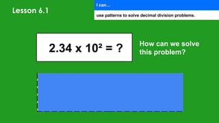Math Lesson for Grade Five Patterns for Dividing with Decimals | PPTX
