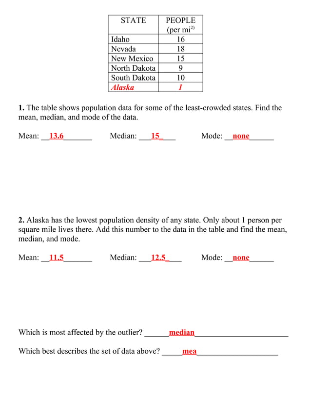 Lesson 6 3 additional data & outliers | DOC