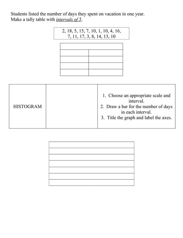 Lesson 6 5 frequency tables & histograms | PDF