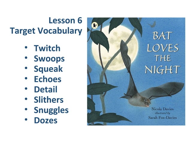 Lesson 6 - Bat Loves the Night | PPT