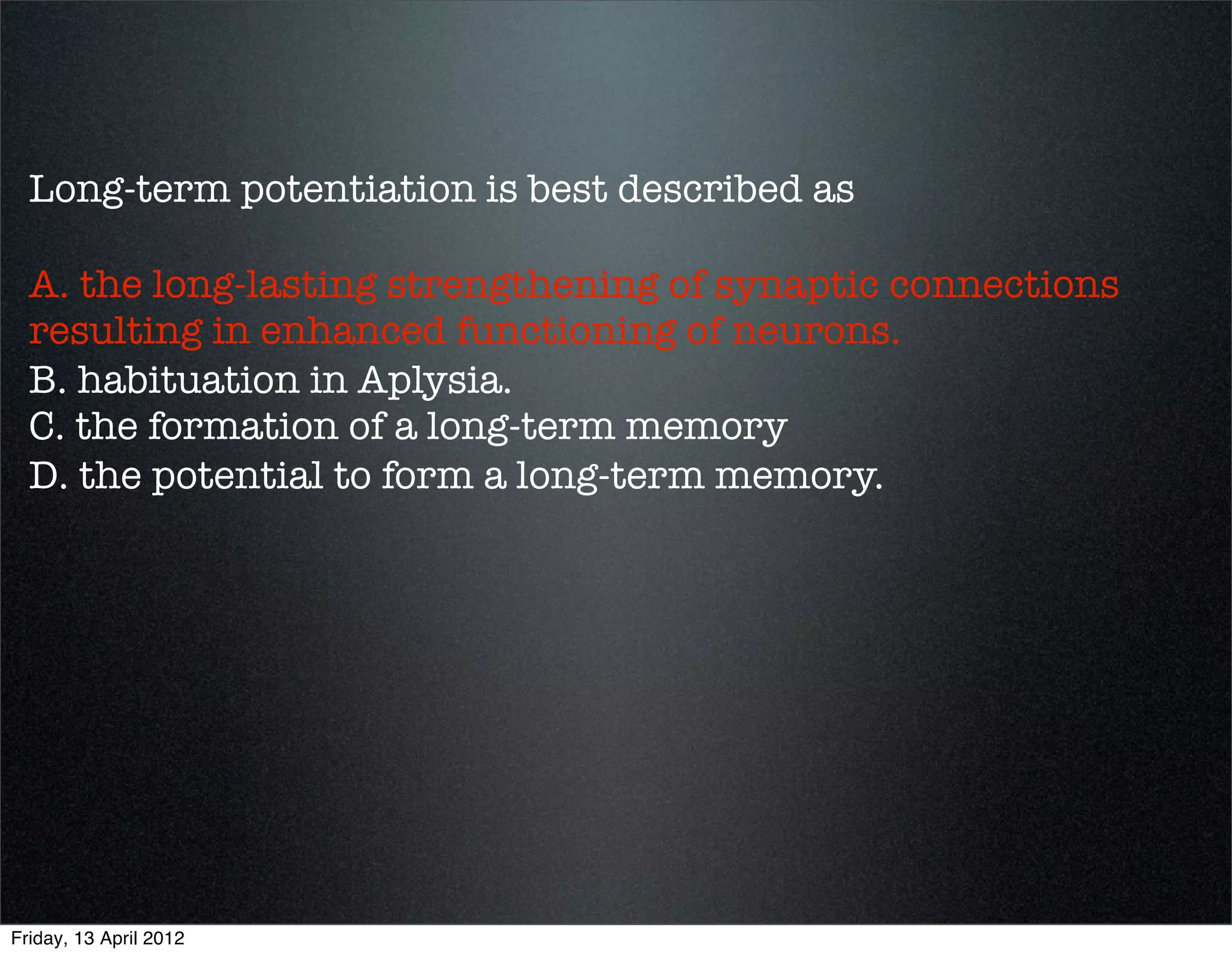 Lesson 6 brain structures involved in memory function sh | PDF