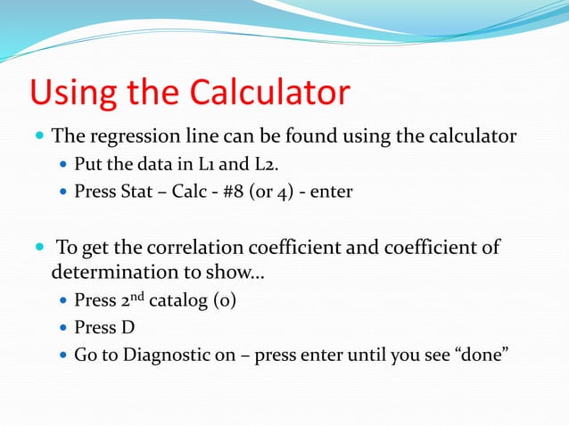 Lesson 6 coefficient of determination