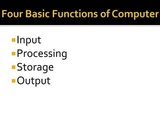 Lesson 6 computer hardware systems | PPTX