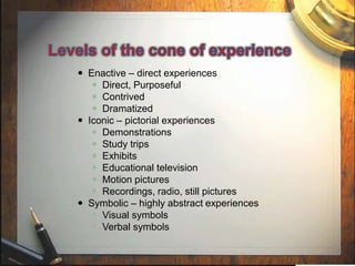 Lesson 6 cone of experience | PPTX