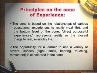 Lesson 6 cone of experience | PPTX