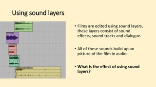 Lesson 6 editing techniques and sound editing | PPTX