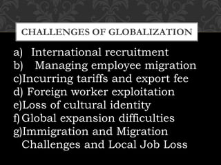 lesson 6- Globalization- issues and challenges and creative imagination ...