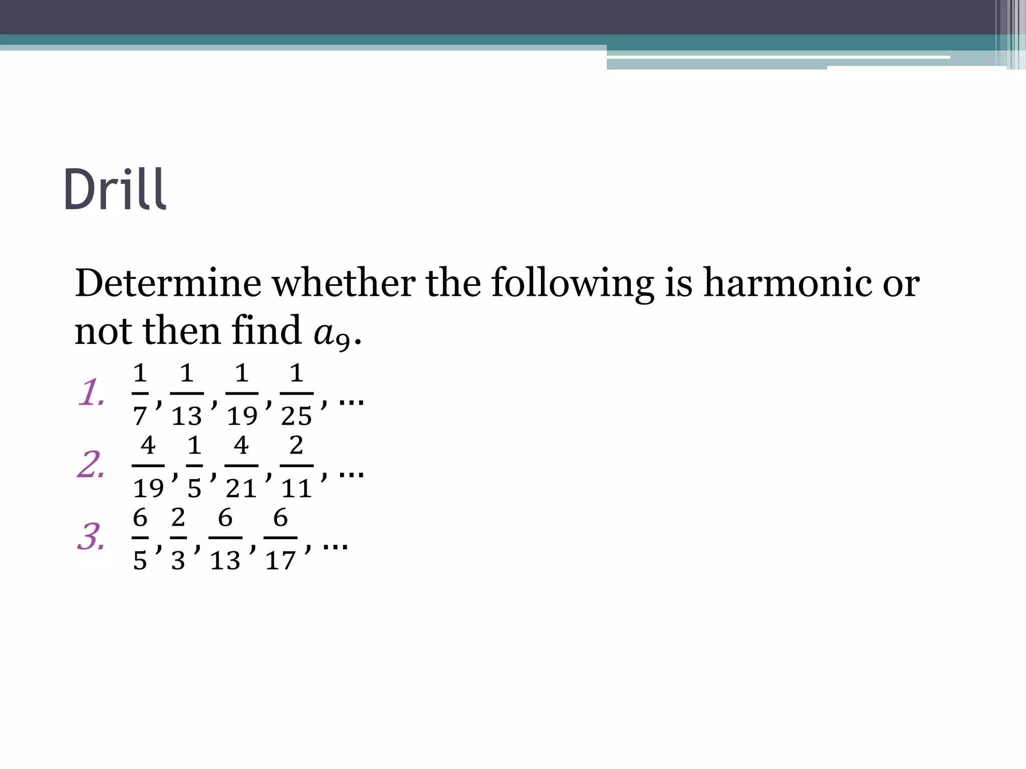 Lesson 6 - Harmonic and Fibonacci Sequence.pptx