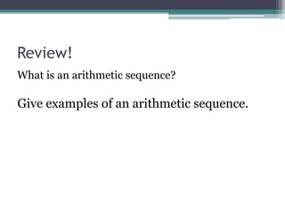 Lesson 6 - Harmonic and Fibonacci Sequence.pptx