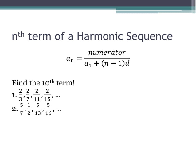 Lesson 6 - Harmonic and Fibonacci Sequence.pptx