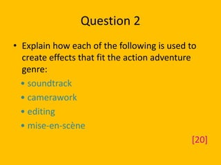 Lesson 6 - Action Adventure jeopardy and suspense | PPTX