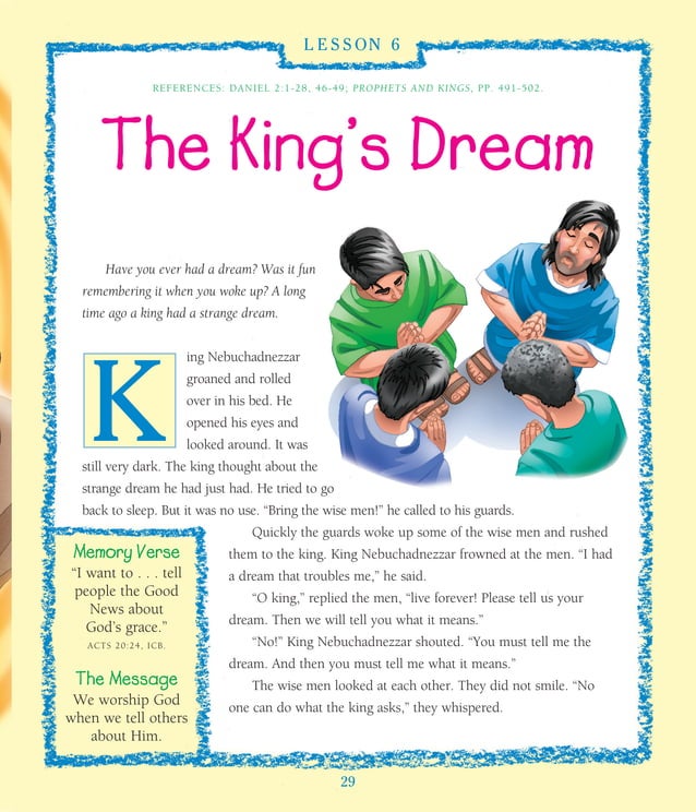 Lesson 6 | Kindergarten | Sabbath School | Second Quarter 2015 | PDF ...