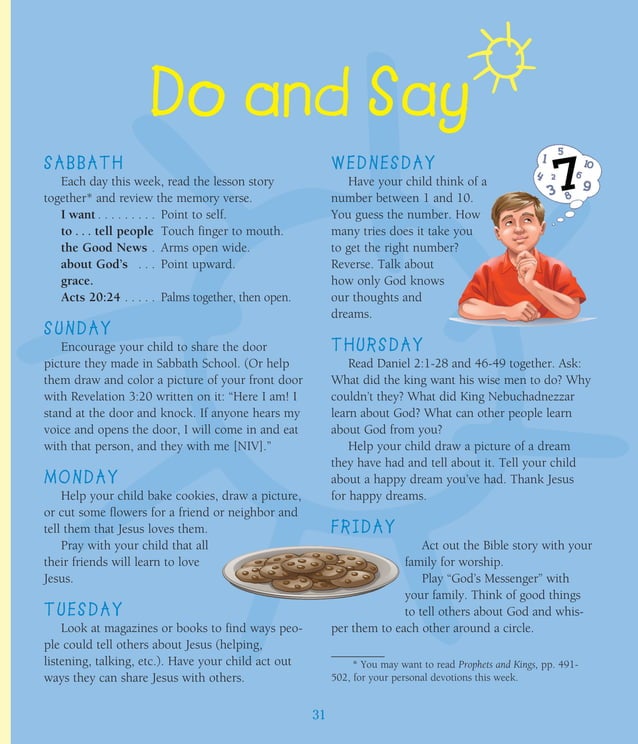 Lesson 6 | Kindergarten | Sabbath School | Second Quarter 2015 | PDF ...