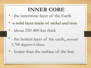 Quarter 1 Lesson in Earth and Life Science- Layers of the earth( Crust ...