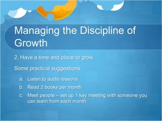 Lesson 6 managing my personal growth | PPT