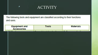 LESSON 6 - MATERIALS, TOOLS, EQUIPMENT and TESTING DEVICES.pptx