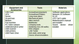 LESSON 6 - MATERIALS, TOOLS, EQUIPMENT and TESTING DEVICES.pptx