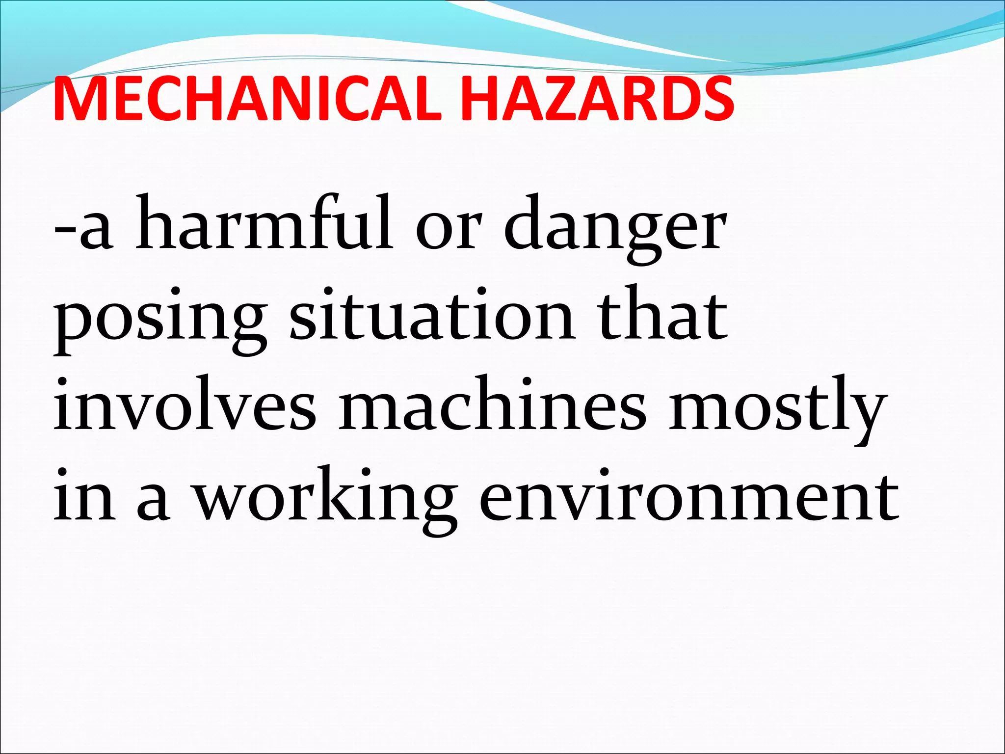 OHS and the Types of Hazards | PPT